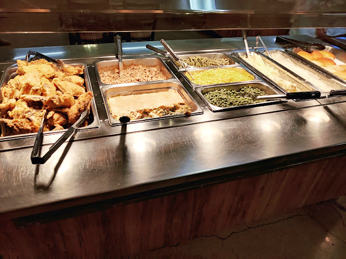 The hot food line&mdash;where steam rises like a siren song, beckoning you toward comfort food classics that have stood the test of time.