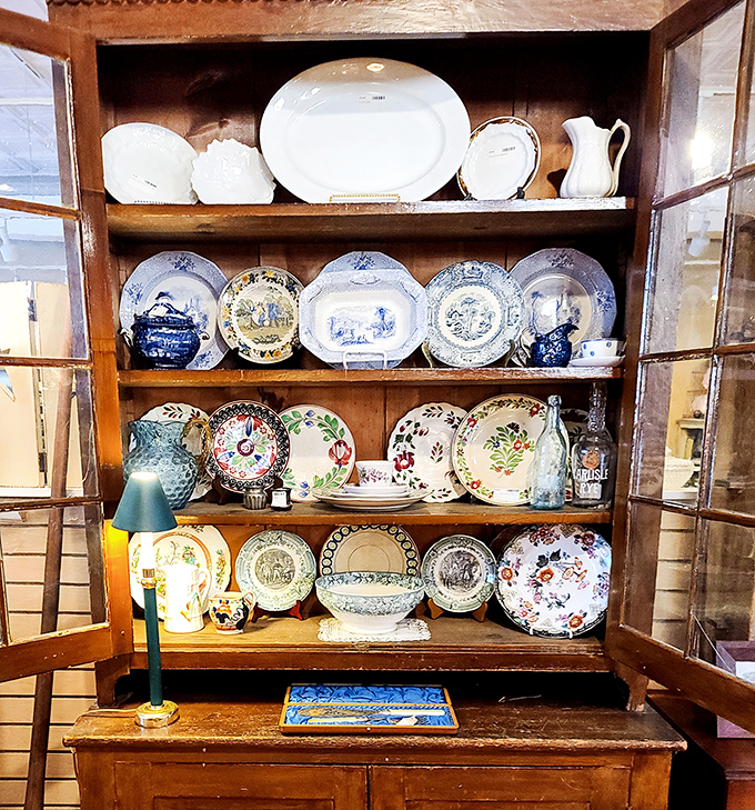 A cabinet of culinary history&mdash;each plate tells a story of Sunday dinners, holiday gatherings, and the evolution of American dining rooms.