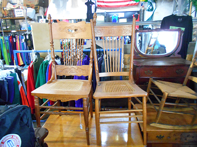 These aren't just chairs—they're time machines with cane seats, ready to transport you back to Sunday dinners at grandma's house.