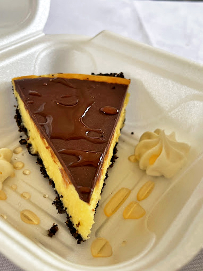 Key lime pie with a chocolate twist – a sunshine-yellow filling with a decadent topping that proves Florida's favorite dessert still has some delicious surprises.