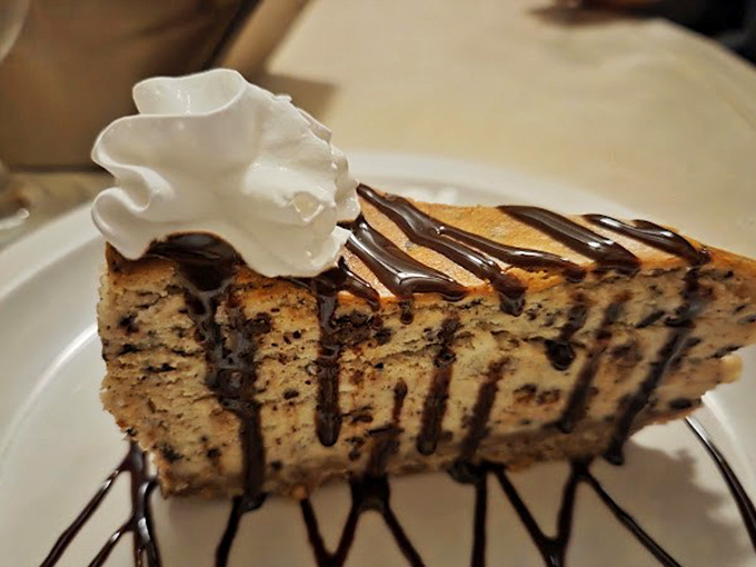 Cheesecake that serves as the perfect sweet finale to an evening of savory beef perfection.