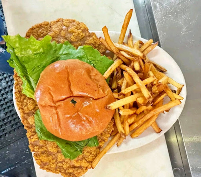 Crispy chicken meets burger perfection in this satisfying alternative to the beef behemoth.