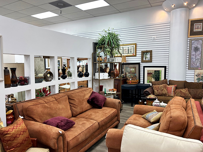 These caramel-colored couches have stories to tell, and at these prices, you'll want to listen.