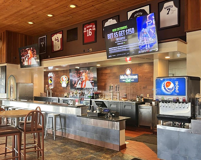 Where the magic happens: the counter where dreams come true in sandwich form. Like watching artists at work, except you get to eat the masterpiece.