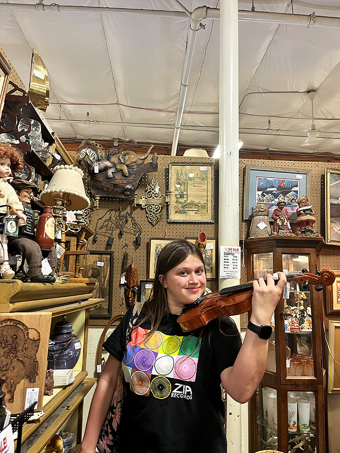 Music finds its perfect match in this vintage violin moment. Some treasures aren't just displayed&mdash;they're played and celebrated.