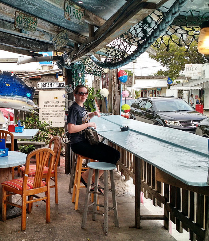 The best seats in the house offer prime people-watching with your meal &ndash; dinner and a show, Key West style.