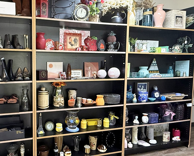 Decorative treasures that once graced mantels and shelves, ready to sparkle in new spaces again.