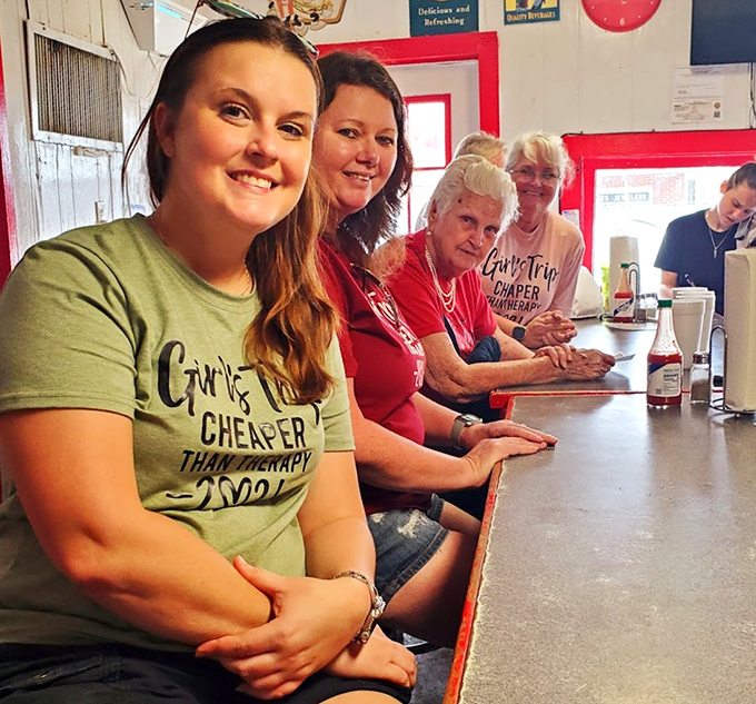 Where strangers become neighbors and calories don't count&mdash;the dining area buzzes with the satisfied murmurs of people making food memories.