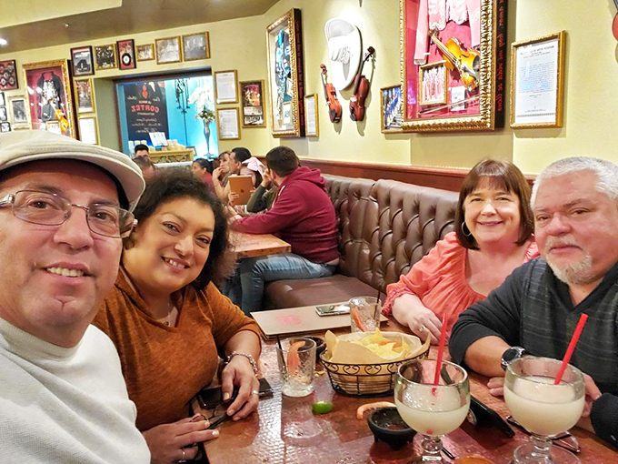 Happy diners discovering why Mi Familia has become San Antonio's best-kept culinary secret treasure.