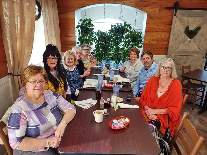 A gathering of friends around the table &ndash; the true magic of The Family Barn isn't just the food, but the connections made over it.