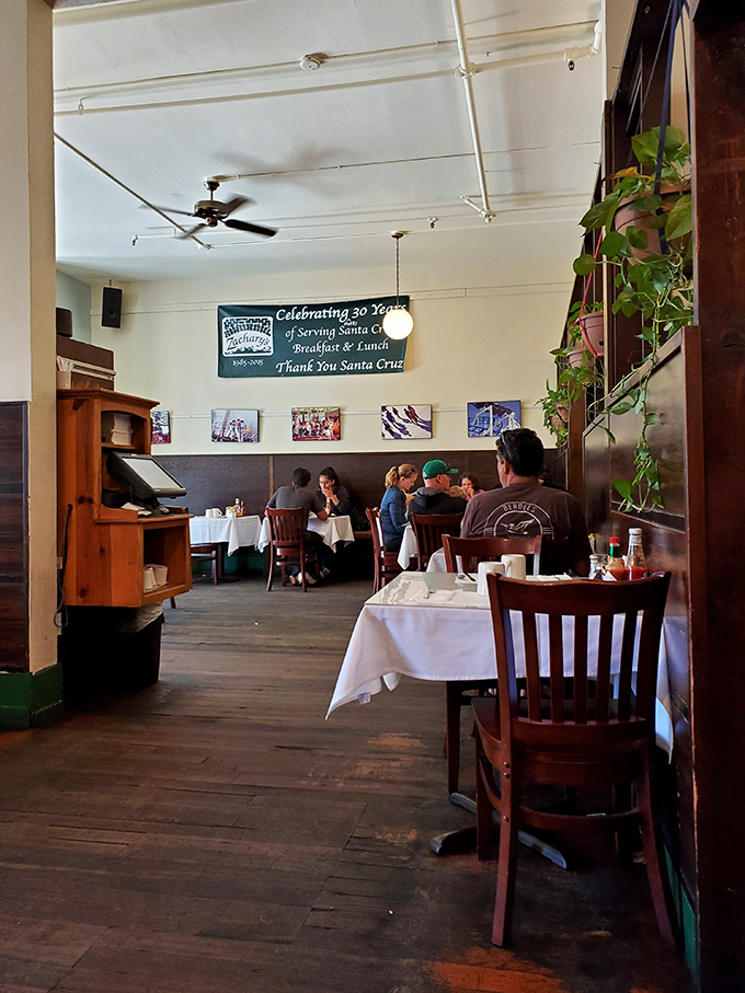 A banner celebrating 30 years tells you everything&mdash;this isn't just a restaurant, it's a community institution where breakfast traditions have been perfected over decades. 