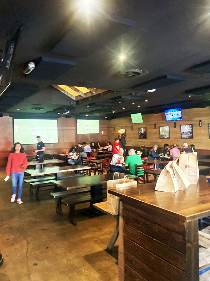 Peak dinner rush means one thing: locals have discovered something worth waiting in line for.