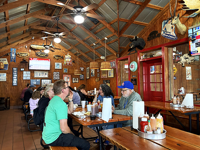 Strangers become temporary family when united by the universal language of "pass the sauce" and "yes, I'll help you finish that."