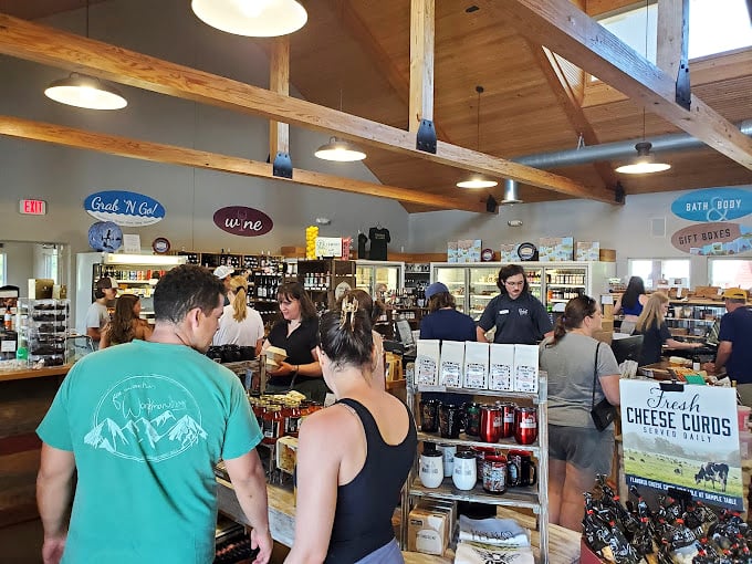 Where cheese pilgrims gather. Locals and tourists alike flock to this dairy destination to worship at the altar of Wisconsin's finest.