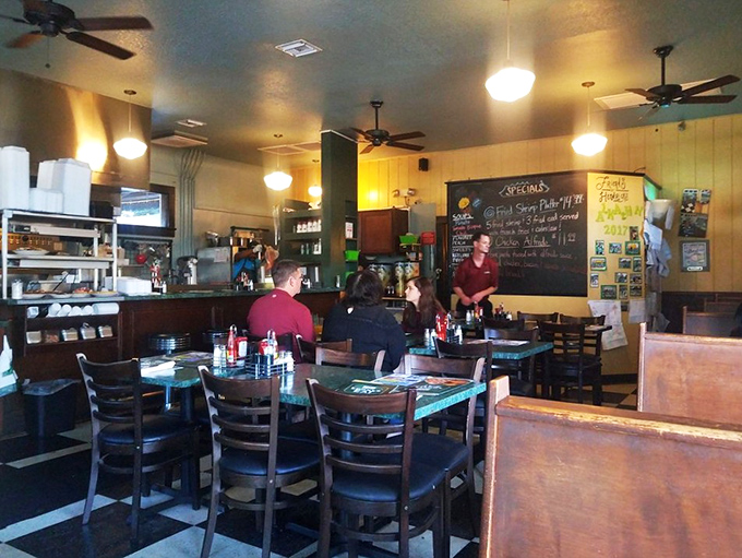 Where breakfast dreams come true and diet plans go to die. The chalkboard specials are like a to-do list for your taste buds.