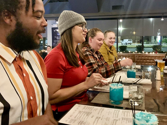 Real people enjoying real food – the kind of authentic scene that warms every heart.