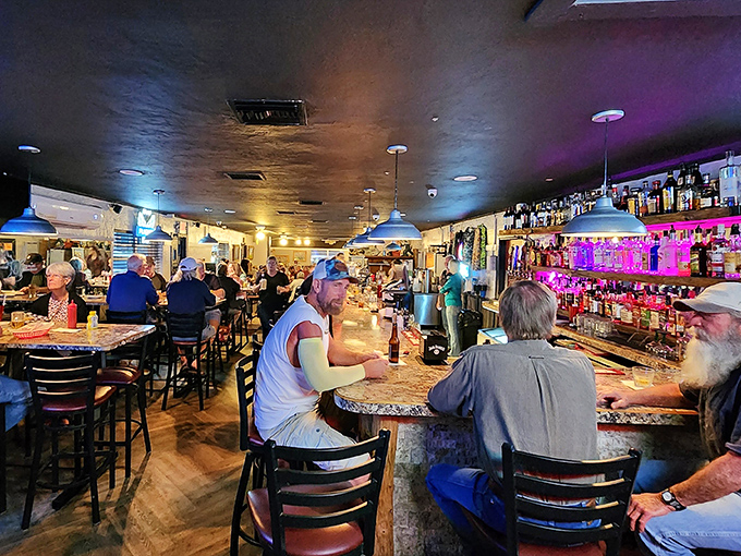 These diners know something special when they taste it, and their satisfied expressions tell the story.