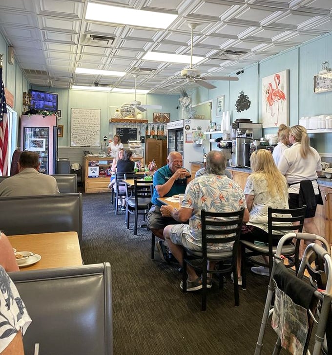 The true measure of a local spot: tables filled with regulars who don't need menus and servers who remember how you like your eggs.