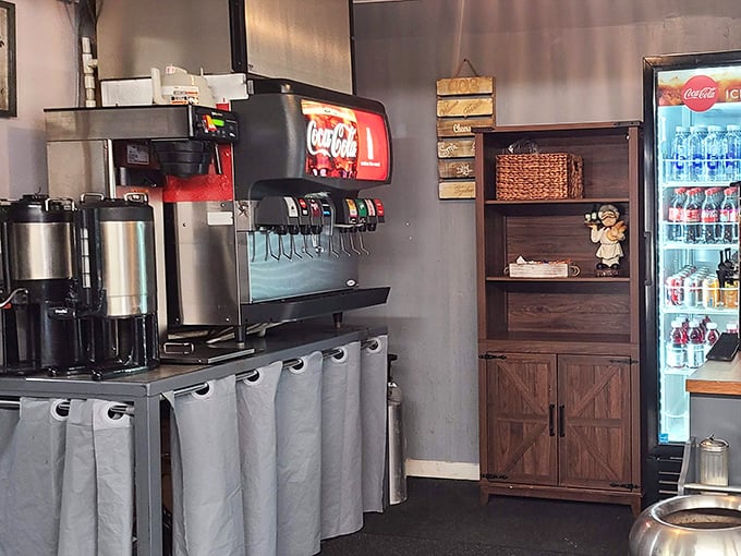 The drink station &ndash; where decisions about beverage pairings are made with the seriousness of selecting a retirement plan, but with more immediate joy.