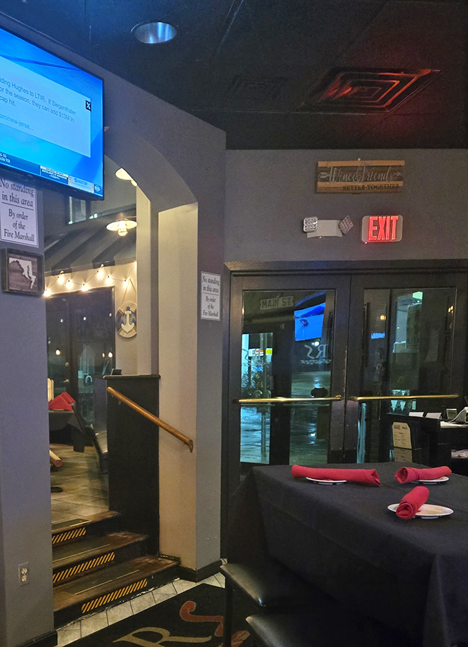 The entrance that's witnessed countless "I'm too full but let's look at the dessert menu anyway" moments.