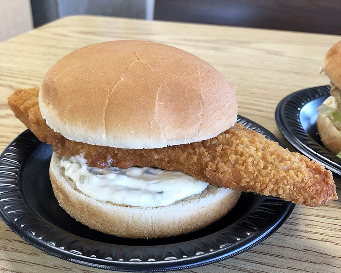 A fish sandwich that proves seafood doesn't need white tablecloths to shine. Simple, honest food that respects both the ingredients and your appetite.