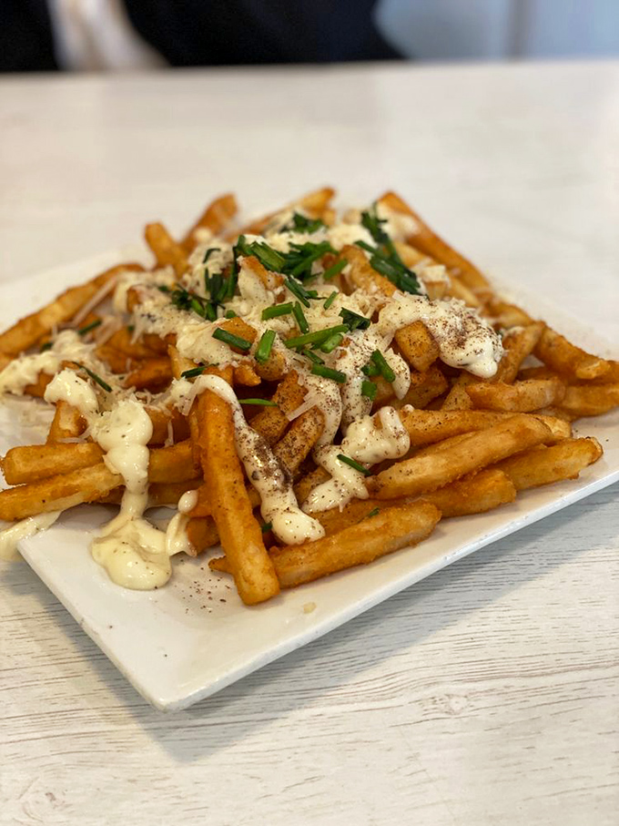 These aren't just fries &ndash; they're a canvas for culinary creativity. Drizzled with sauce, sprinkled with herbs, and destined to disappear faster than you'd expect.