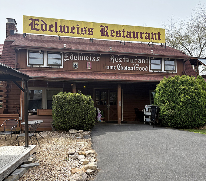 "Home Cooked Food" isn't just a promise on the sign&mdash;it's the restaurant's entire philosophy, wrapped in wood siding and topped with a distinctive yellow banner.