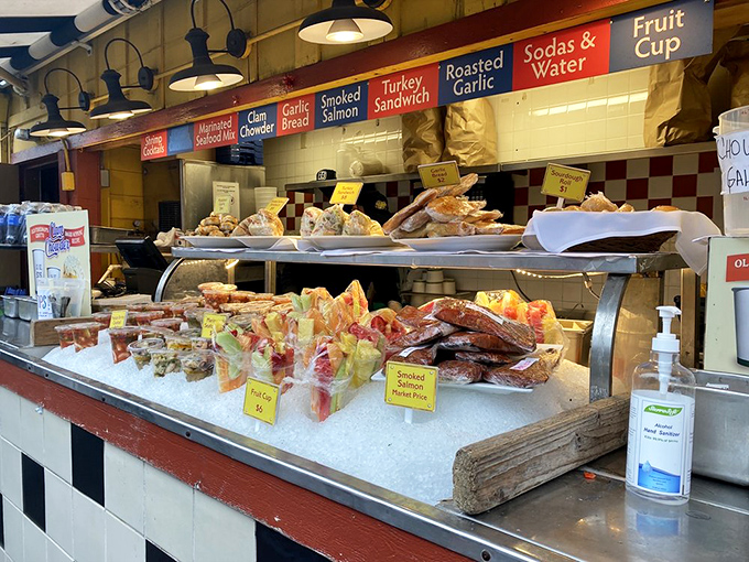 The seafood counter offers a front-row glimpse of oceanic treasures on ice&mdash;a delicious preview of coming attractions that makes waiting for your table almost enjoyable.