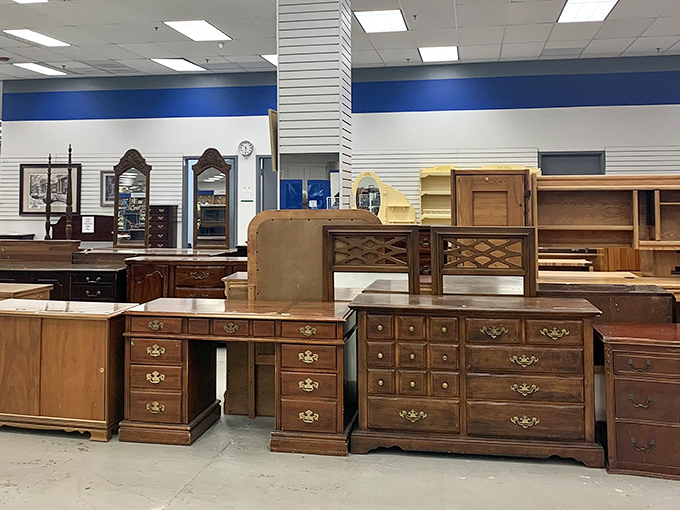 Solid wood furniture with personality to spare&mdash;these dressers and desks have weathered decades and still look better than anything you'd assemble yourself on a Sunday afternoon.