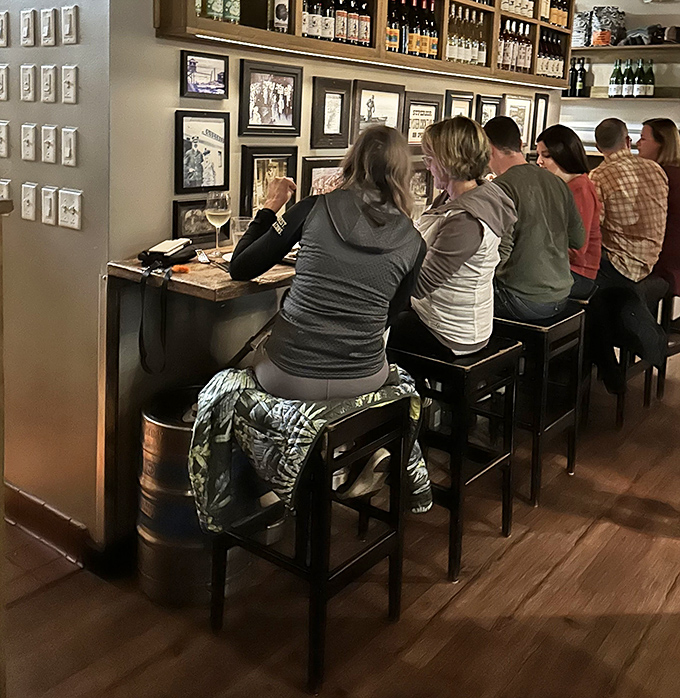 The bar scene: where oyster enthusiasts gather like members of a delicious secret society, trading stories of exceptional bivalves past.