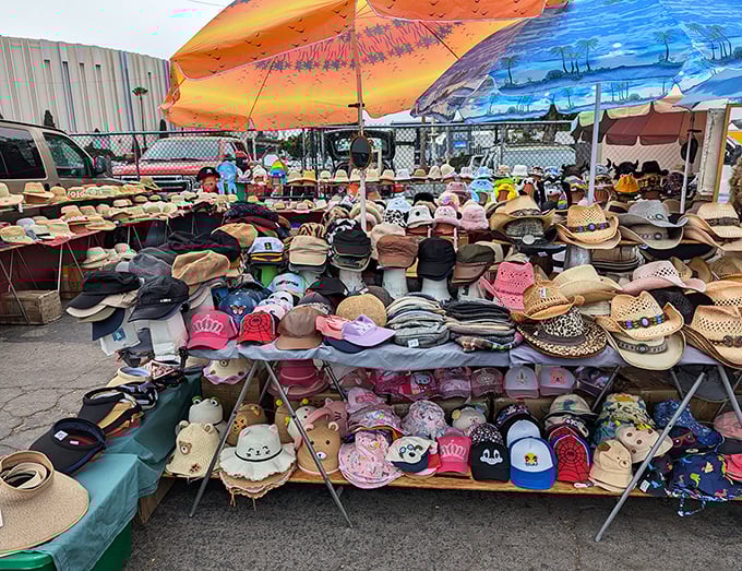 Hat paradise under the San Diego sun &ndash; because sometimes the perfect accessory is also your best defense against UV rays.
