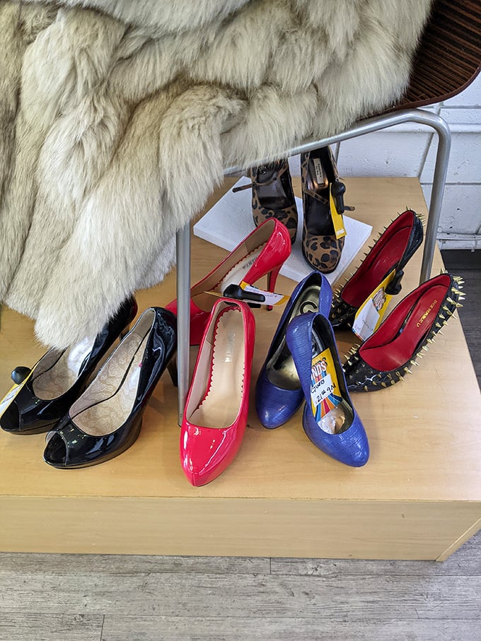 Cinderella had one magical pair, but here's an entire collection of glass slippers. Red patent leather never looked so full of possibility.