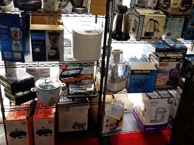 The small appliance graveyard where kitchen gadgets get their second chance. Someone else's impulse purchase could become your morning smoothie salvation.