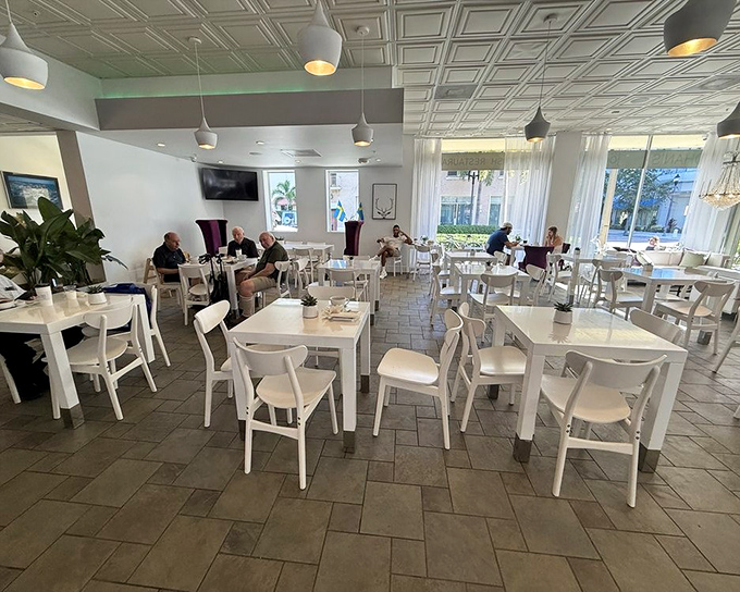 Scandinavian simplicity meets Florida sunshine in this bright, welcoming space. The perfect setting for contemplating whether to order seconds.