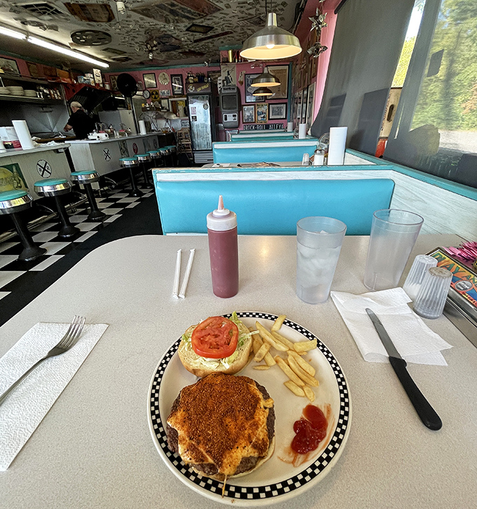 Those turquoise booths have witnessed first dates, family celebrations, and regular customers who've been coming so long they're practically part of the furniture.