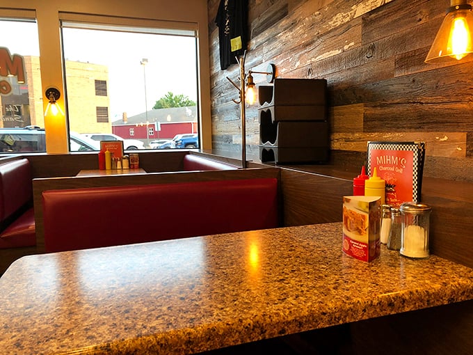 Rustic wood meets modern comfort in a space that feels like your favorite relative's dining room.