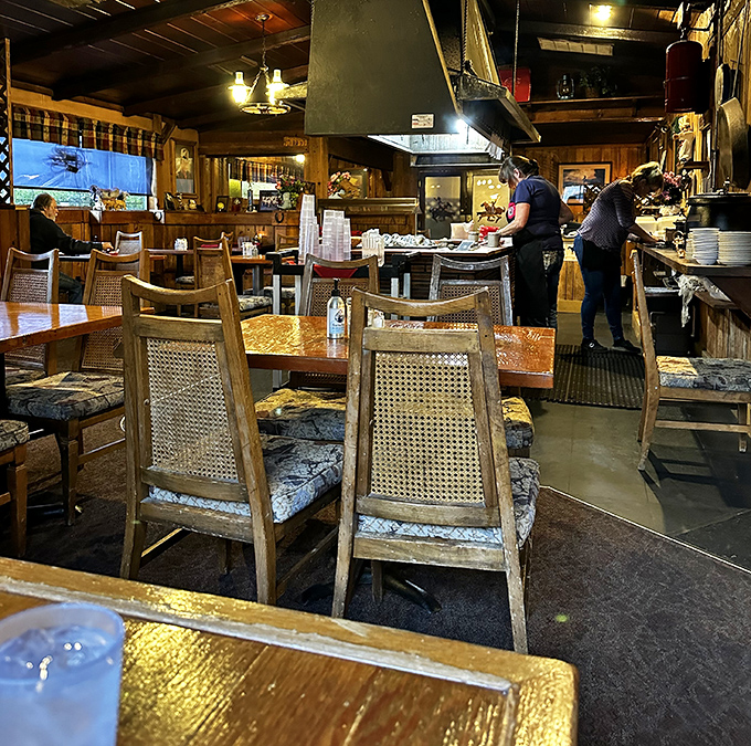 The open kitchen design lets you witness culinary magic in action. Like dinner and a show, minus the overpriced tickets.