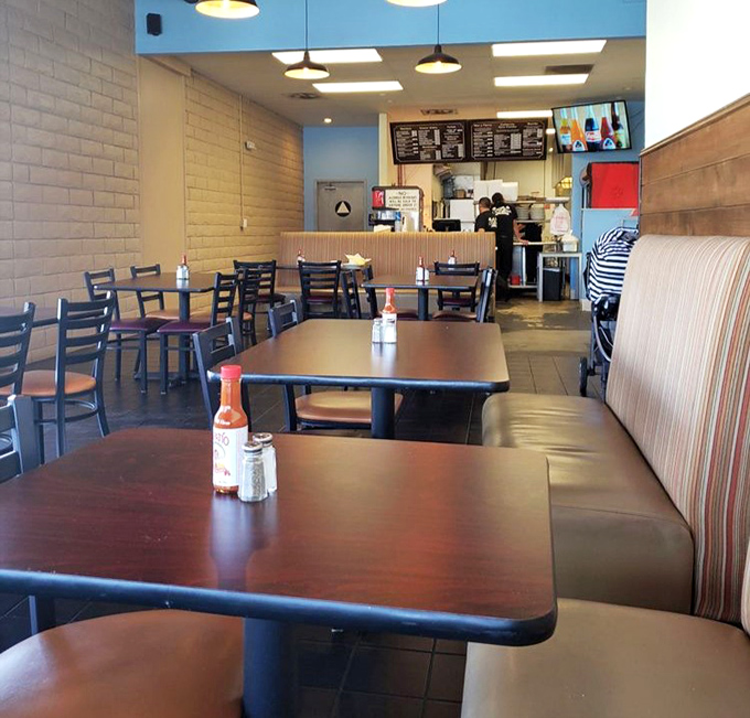 Simple tables, comfortable booths, and that indefinable quality that makes you want to linger long after your plate is clean.