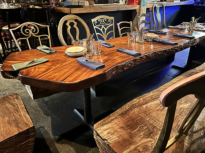 Eclectic decor creates an atmosphere where every corner tells a different creative story.