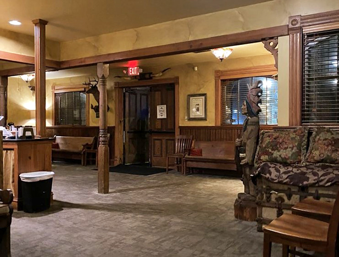 A waiting area that feels like your favorite uncle's living room&mdash;if your uncle happened to be a cattle rancher with impeccable taste.