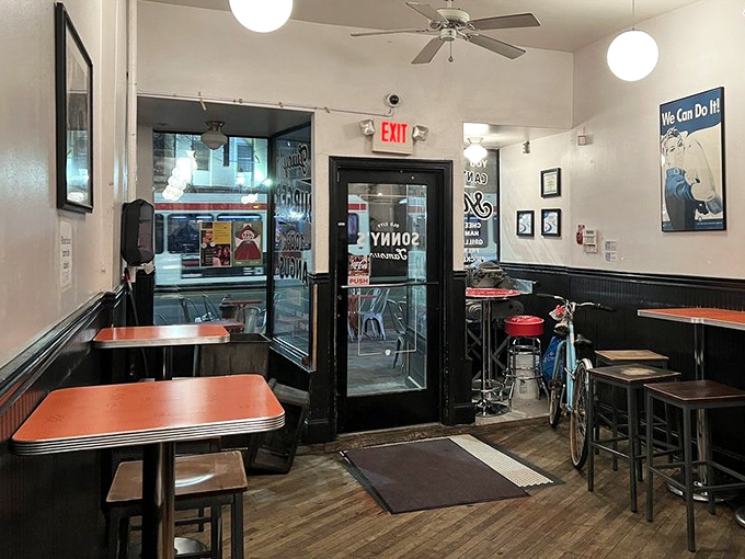 The entrance beckons like a portal to sandwich nirvana. Simple, unpretentious, and promising delicious memories in the making.