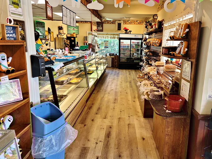 Step inside and follow the wooden floor to pastry paradise&mdash;where glass cases protect treasures more valuable than any jewelry.