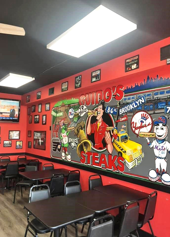 Sports memorabilia and vibrant murals transform simple dining into a celebration of local pride. Eat where the locals eat.