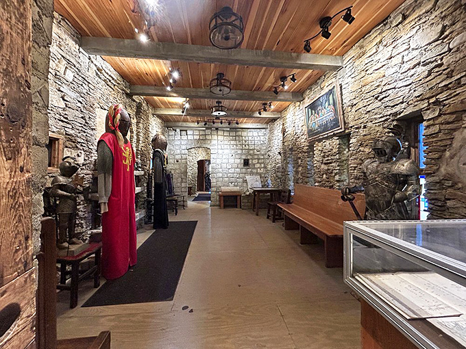 Interior spaces where modern Ohio meets authentic medieval atmosphere in perfect harmony together.