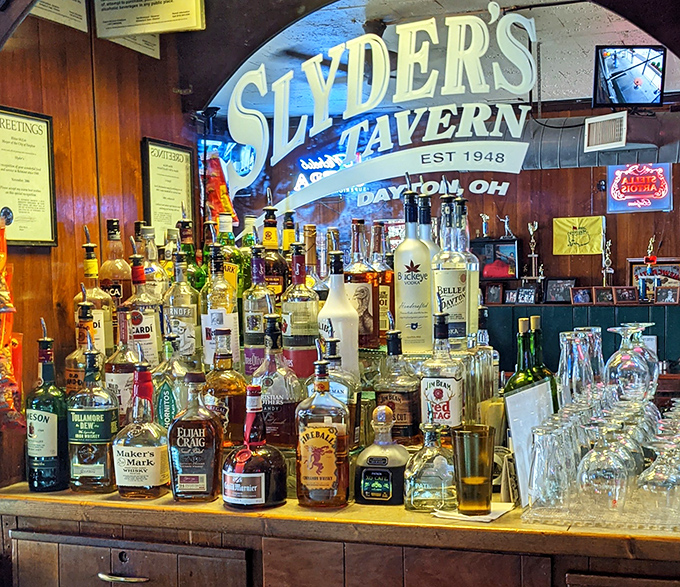 Behind every great bar is a liquor selection that says, "Whatever your day was like, we've got something that can help."