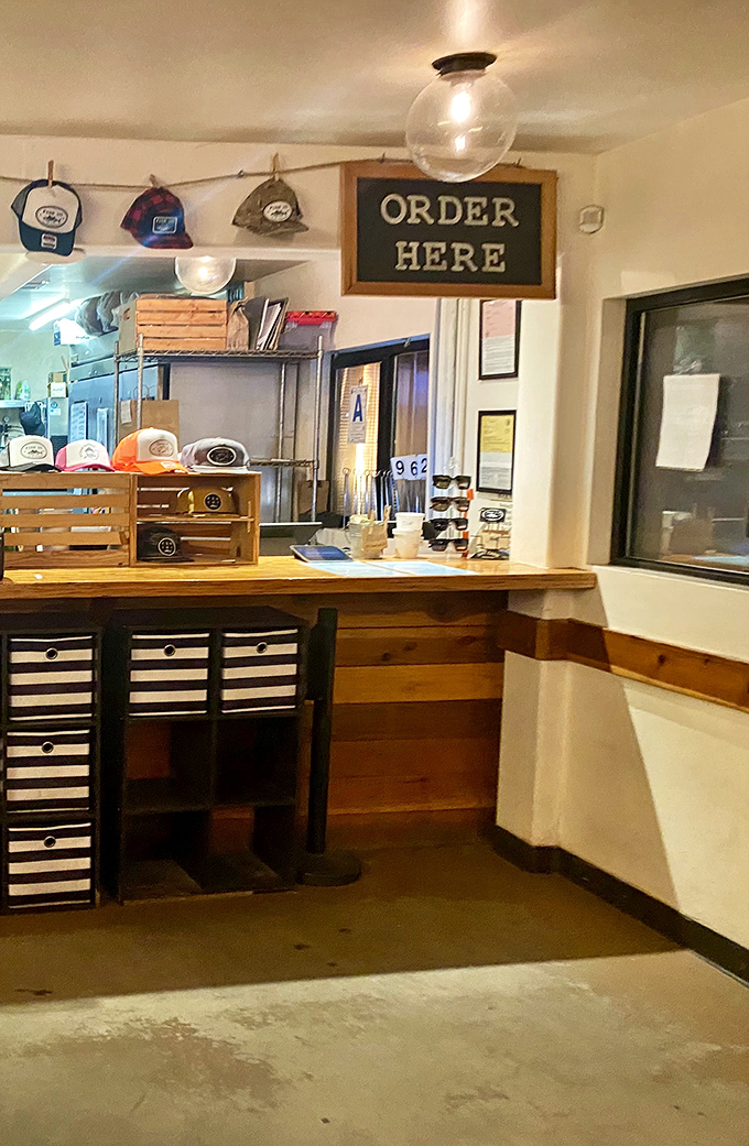 ORDER HERE might be the three most important words you'll read today. Simple instructions for accessing seafood nirvana.