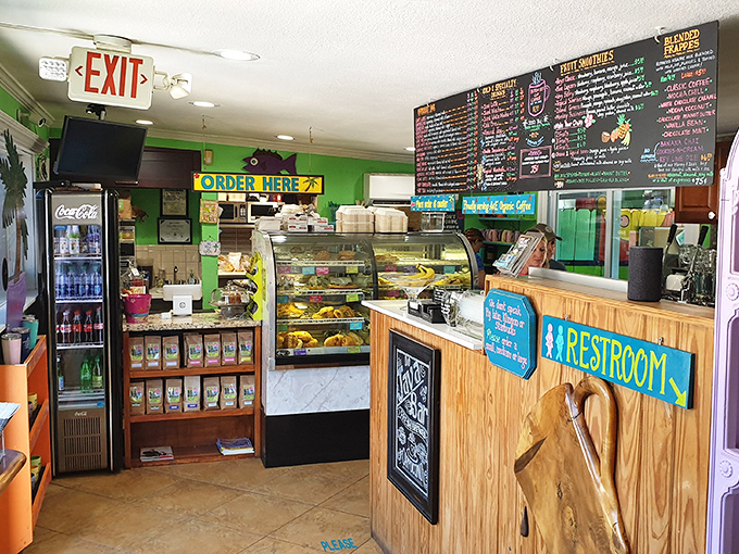 The ordering counter feels like the command center of breakfast operations, with pastry displays that make willpower pack its bags and leave.