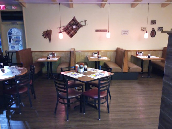 The dining area offers that perfect blend of privacy and community&mdash;close enough to eavesdrop on fascinating conversations, far enough to avoid unwanted ones.