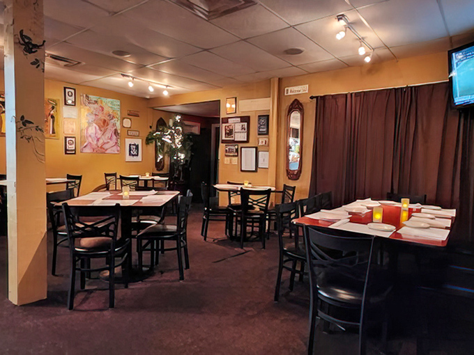 Warm lighting, comfortable seating, and thoughtful touches create an atmosphere where you'll want to linger long after your plate is clean.