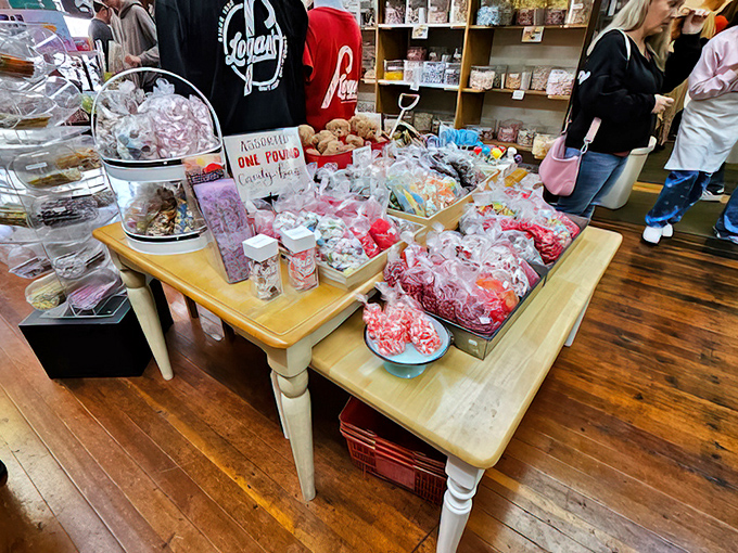 A treasure island of wrapped confections where X marks the spot for your diet's demise.